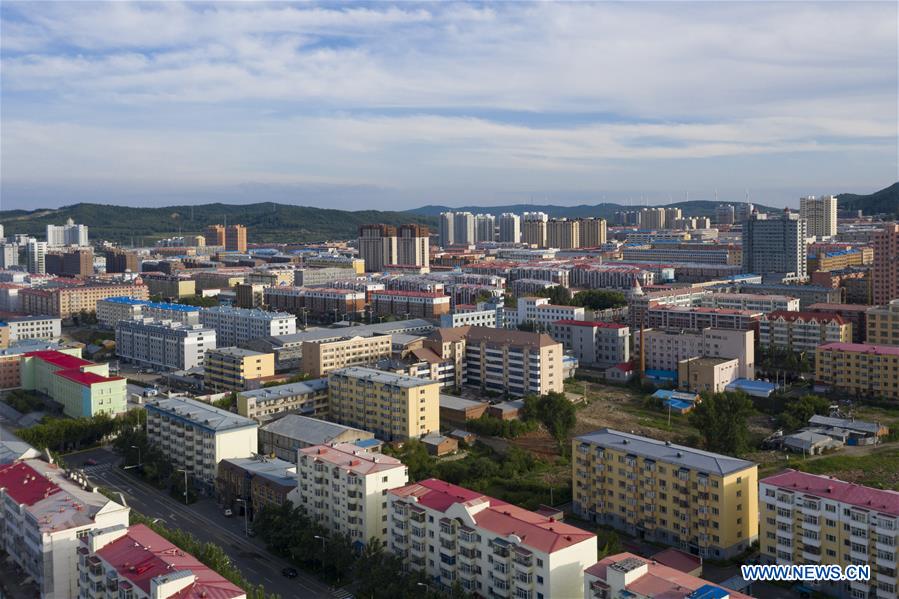 Aerial view of Fuyuan City in Heilongjiang, NE China --China Economic Net